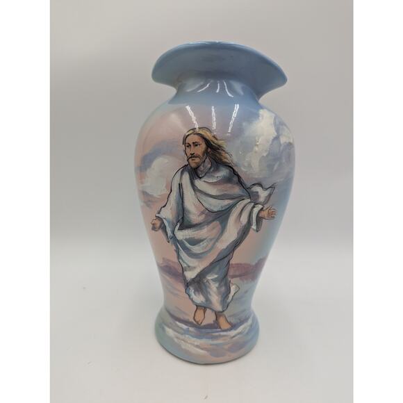 Wihoas | Accents | Wihoas 989 Signed Rick Wisecarver Jesus Walking On ...